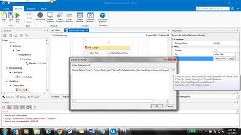 filter datatable with array of string variable help uipath