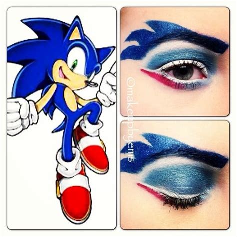 Sonic Video Game Look Eye Makeup Designs Makeup Designs Eye Makeup