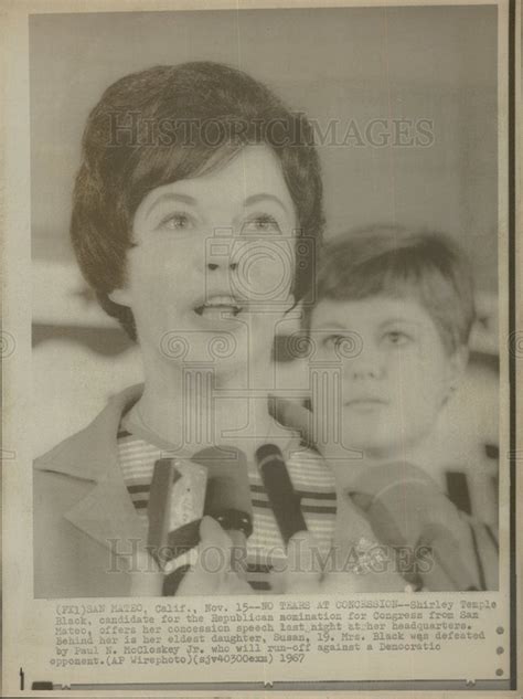 Shirley Temple Black Candidate For Congress 1967 Vintage Promo Photo