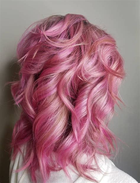 Cotton Candy Pink Ombre Hair