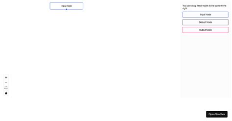 react flow demo forked codesandbox