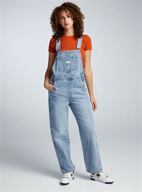 Vintage Blue Denim Overalls Levis Womens Jumpsuits Simons