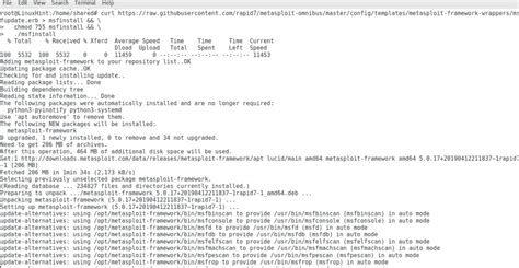 metasploit installation and basic commands linux hint