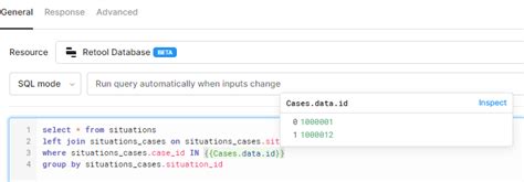 how do i use a js array from a sql query result in a second query s