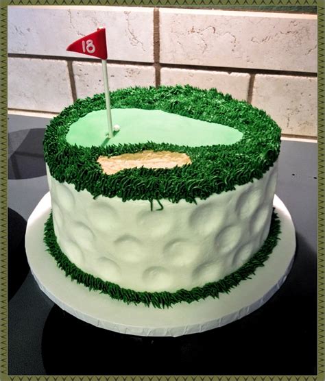 A Layered Golf Themed Cake Golf Cakes For Men Golf Themed