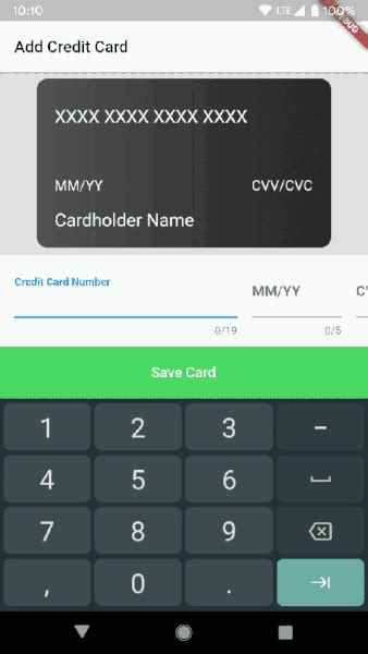 flutter detect credit card fluttercore