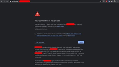 วิธี bypass หน้า privacy error เนื่องจาก net err cert invalid บน