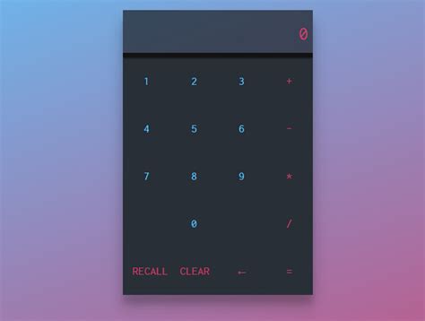 beautiful calculator made with react js