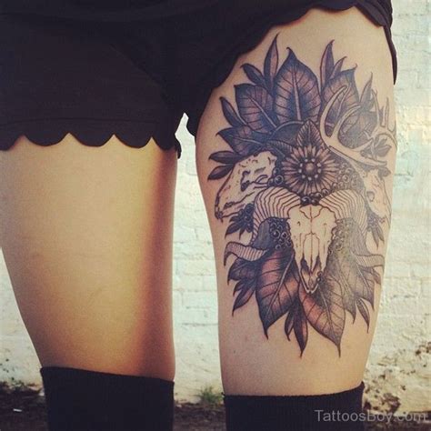 Flower Tattoo Design On Thigh Tattoo Designs Tattoo Pictures