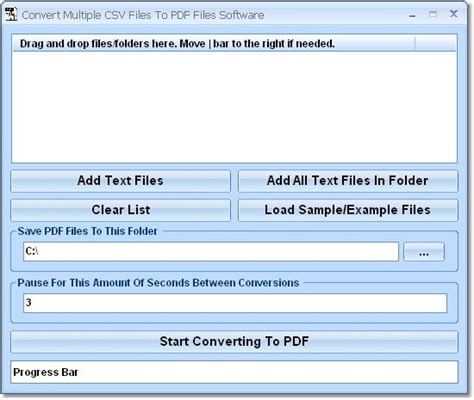 convert multiple csv files to pdf files software v7 0