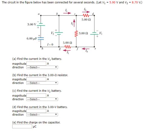 solved the circuit in the figure below has been connected