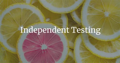 istqb independent testing