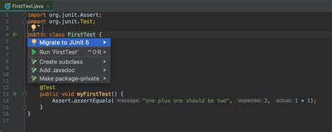 intellij idea 2017 3 junit support the intellij idea blog