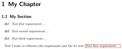 hyperref use nameref to get text from a custom environment tex