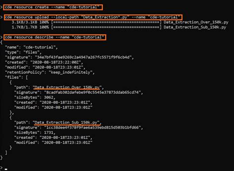 using cli api to automate access to cloudera data engineering