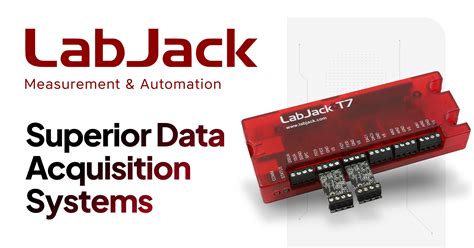 Data Acquisition Systems Labjack Daq Systems Analog And Digital I O