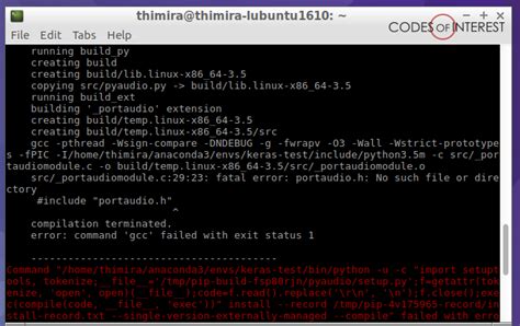please build and install the portaudio python bindings