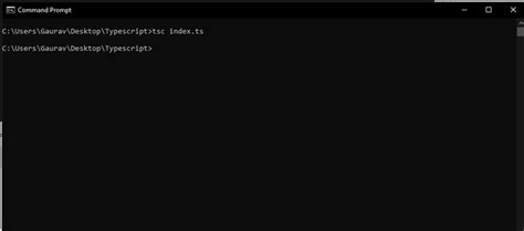 how to compile a typescript file geeksforgeeks