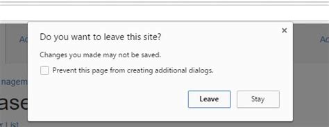 [code example] how to handle the leave stay browser dialog in selenium