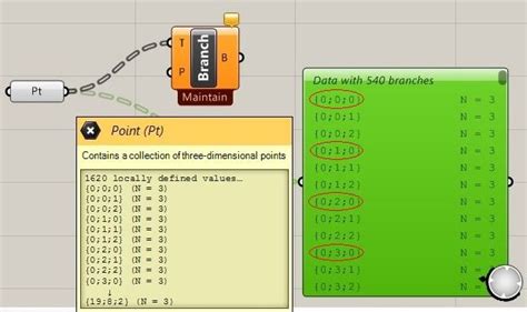 retrieve multiple branches from data tree data branch grasshopper rhino