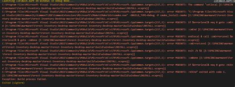 flutter桌面应用程序“错误msb3073：命令“setlocal“ 大数据知识库