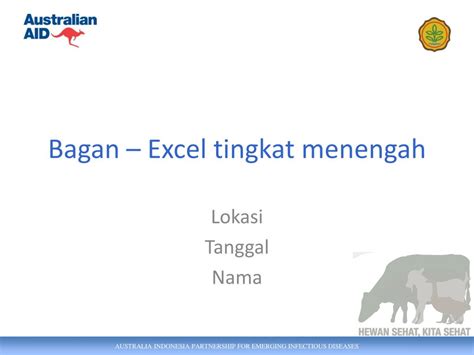 ppt bagan excel tingkat menengah powerpoint