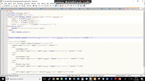 membuat edit dan hapus php part 2 youtube