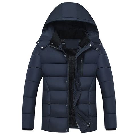 2019 Winter Parka Men Windbreak Plus Velvet Thick Warm Windproof Fur