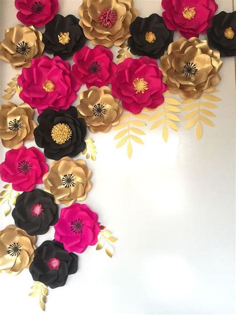 Pin De Anesha Haresh En Paper Flowers Manualidades Pared De Floresde