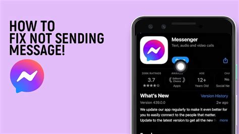 How To Fix Facebook Messenger Not Sending Message [easy] Youtube