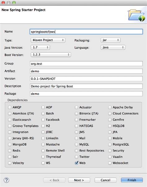 spring boot deployment through cloud foundry eclipse the