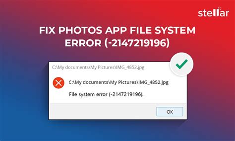 [solution] photos app file system error 2147219196 on windows 10