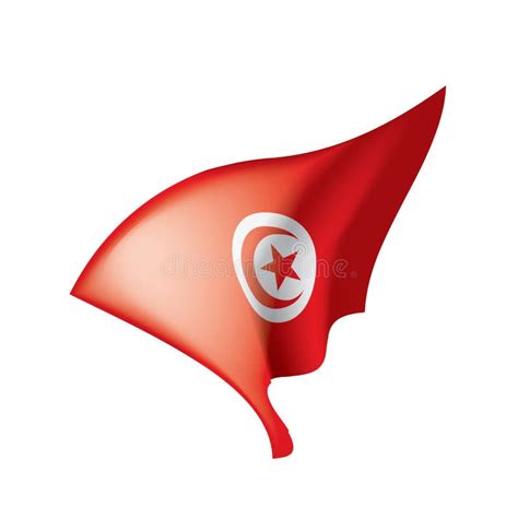 Tunisia Flag Vector Illustration Stock Illustration Illustration Of