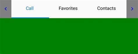 scroll buttons on header in xamarin tabbed view control syncfusion
