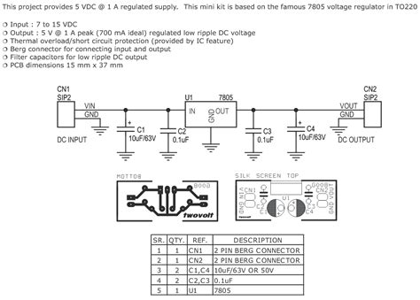 7805 tiny module circuit ideas i electronic diy projects