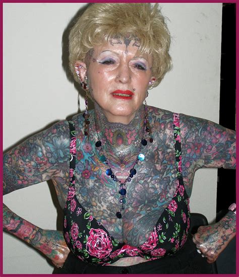 The Most Tattooed Senior Woman Of The World Explore Lady E… Flickr