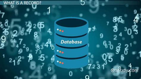 database record definition and explanation video and lesson transcript