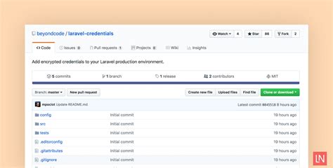 laravel credentials package for encrypted application