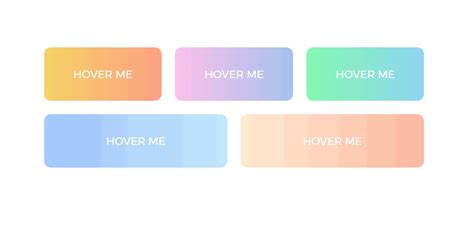 pure css gradient button with hover effect mobile app design