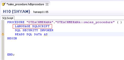 sap hana stored procedure sap hana tutorial 2 4
