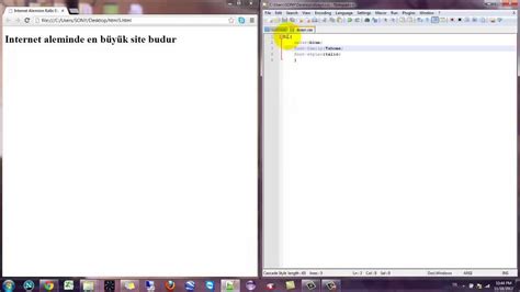 yakın kampüs html5andcss3 ders 2 html5 ve css3 editör
