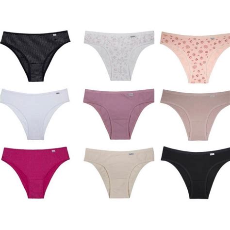 Kit 3 Calcinhas Delrio 51354 Algodão Biquíni Tanga Juvenil Adulto No