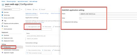 azure app service connect to azure database for mysql 3 vnet and