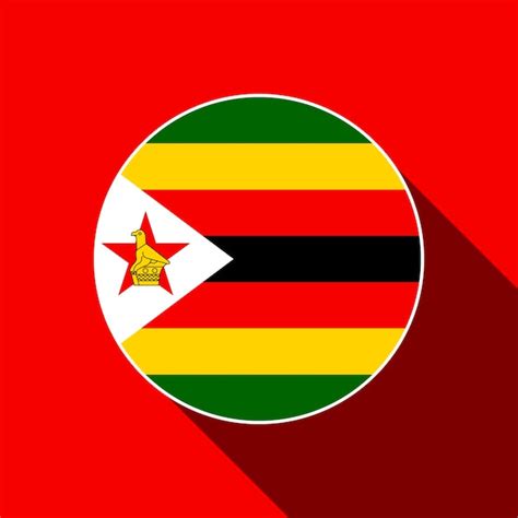 Premium Vector Country Zimbabwe Zimbabwe Flag Vector Illustration