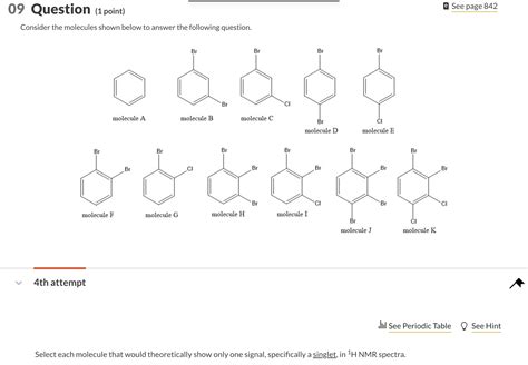 Solved 09 ﻿question 1 ﻿point Consider The Molecules Shown
