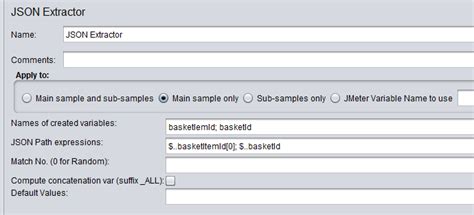 jmeter i am using json extractor to pass value from the json response