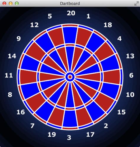 javafx javafx dartboard with shapes
