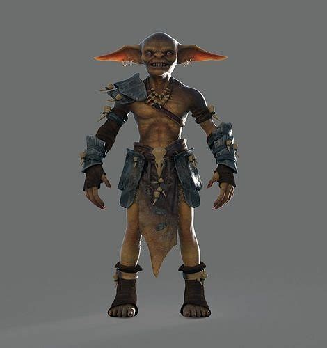 3d Model Goblin Animated Vr Ar Low Poly Cgtrader