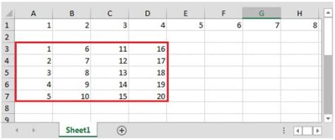 how to split 1 row into multiple columns in microsoft excel 2010