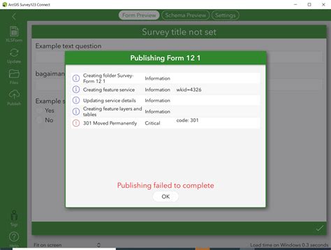 survey123 connect app error 301 moved permanently geonet the